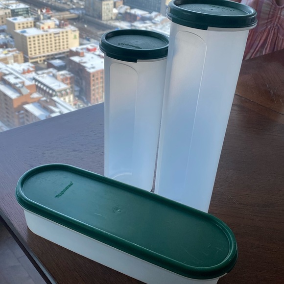 Tupperware | Kitchen | Tupperware Set Of 3 Modular Matedispenser ...